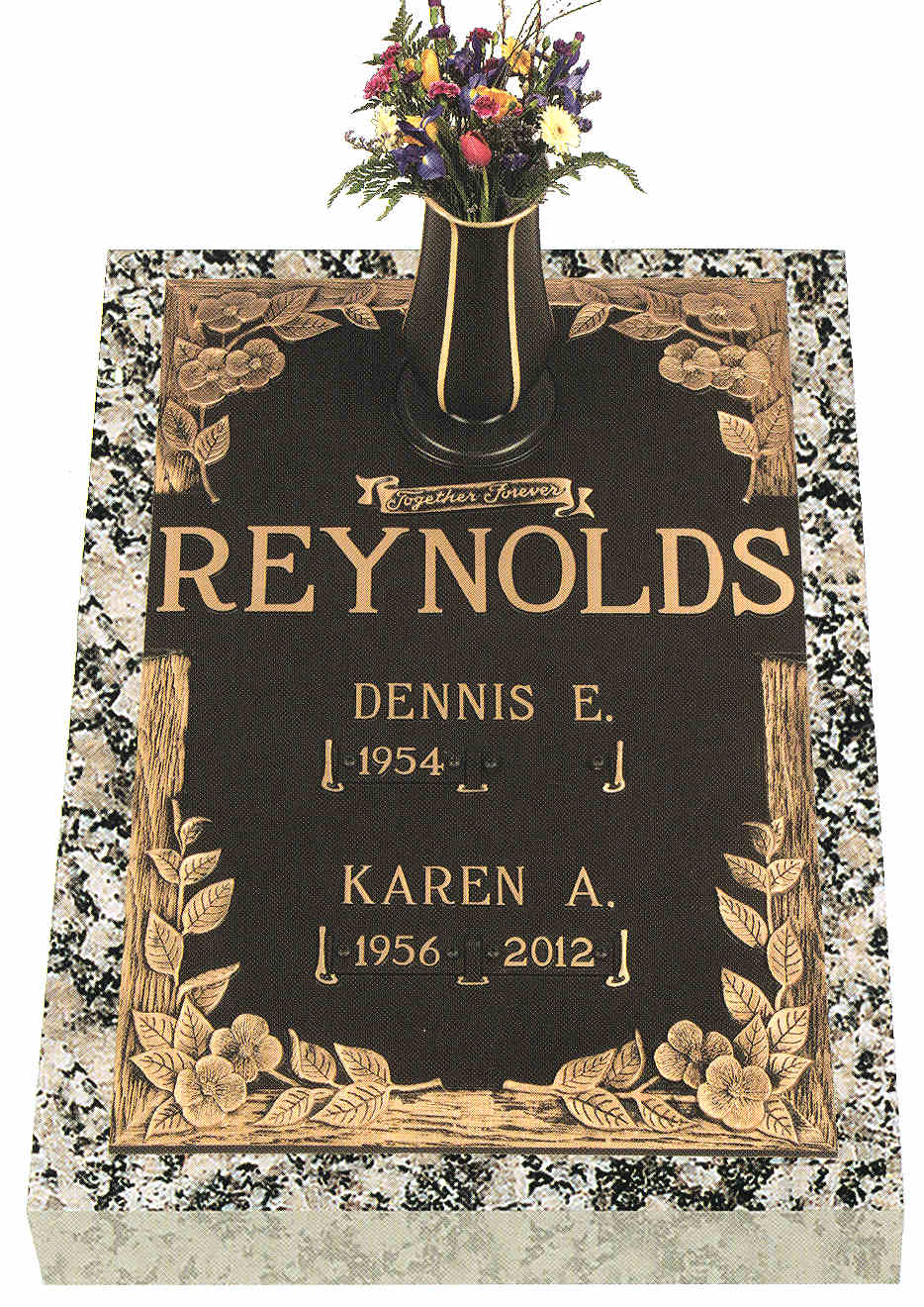 Double Interment Grave Marker Designs, cemetery monument marker