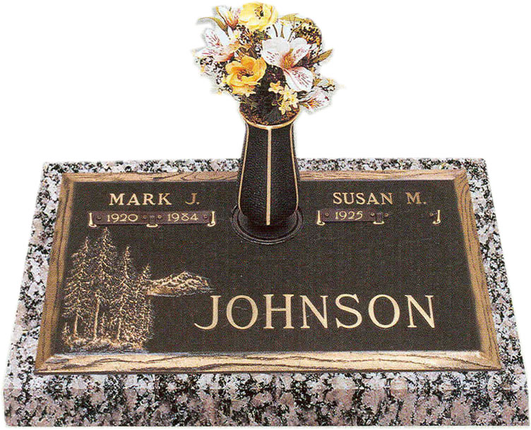 Double Interment Grave Marker Designs, cemetery monument marker
