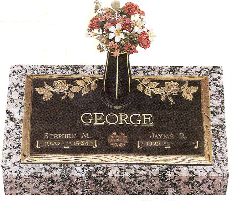 Double Interment Grave Marker Designs, cemetery monument marker
