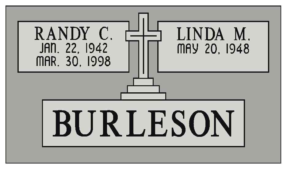 Double Interment Grave Marker Designs, cemetery monument marker