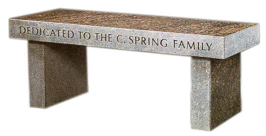 Memorial Benches, Cemetery Bench